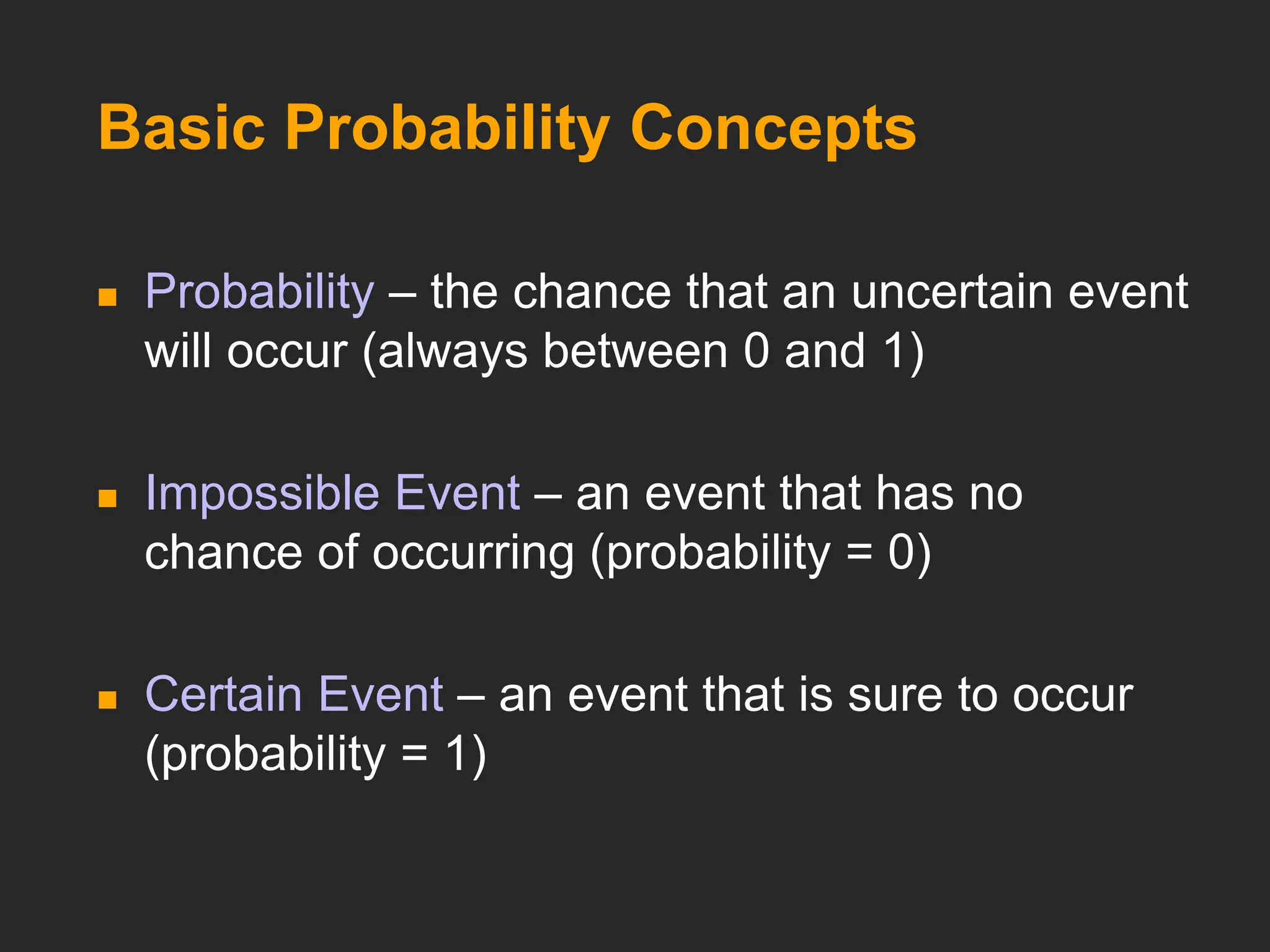 BASIC CONCEPT OF PROBABILITY by Elem Stppt | PPT