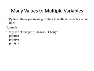 Basic concept of Python.pptx includes design tool, identifier, variables. | PPTX | Programming ...