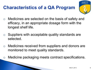 Basic Concepts of Quality Assurance & Management | PPTX