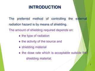 BASIC CONCEPT OF RADIATION SHIELDING AND ITS CALCULATION TECHNIQUES | PPT