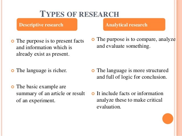 Basic concept of research
