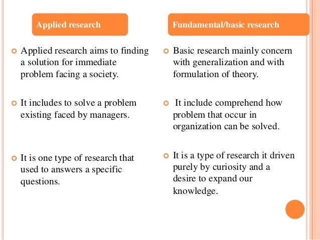Basic concept of research