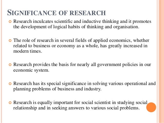 Basic concept of research