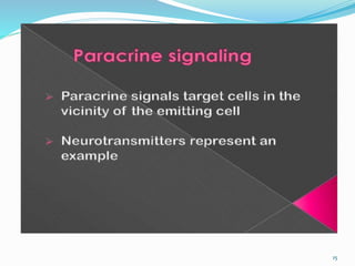 Basic concept of signal transduction | PPTX