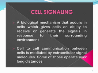 Basic concept of signal transduction | PPTX