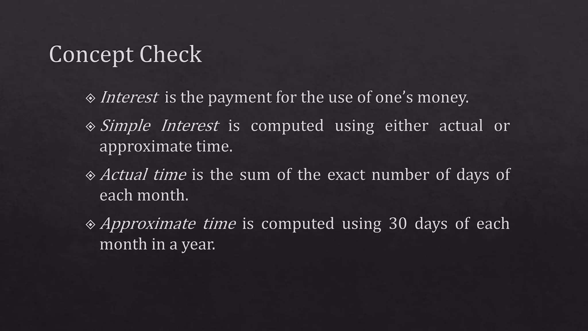 Basic concept of simple interest | PPTX