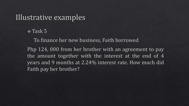 Basic concept of simple interest | PPTX | Stocks and Bonds | Personal ...