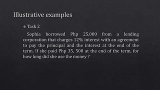 Basic concept of simple interest | PPTX