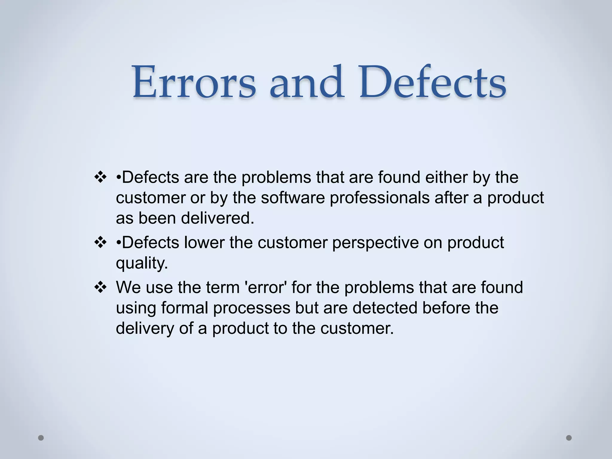 Basic Concept of Software Quality | PPT
