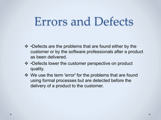Basic Concept of Software Quality | PPT