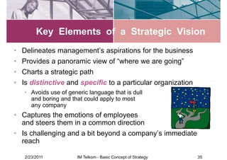 Basic Concept of Strategy & Strategic Management | PDF