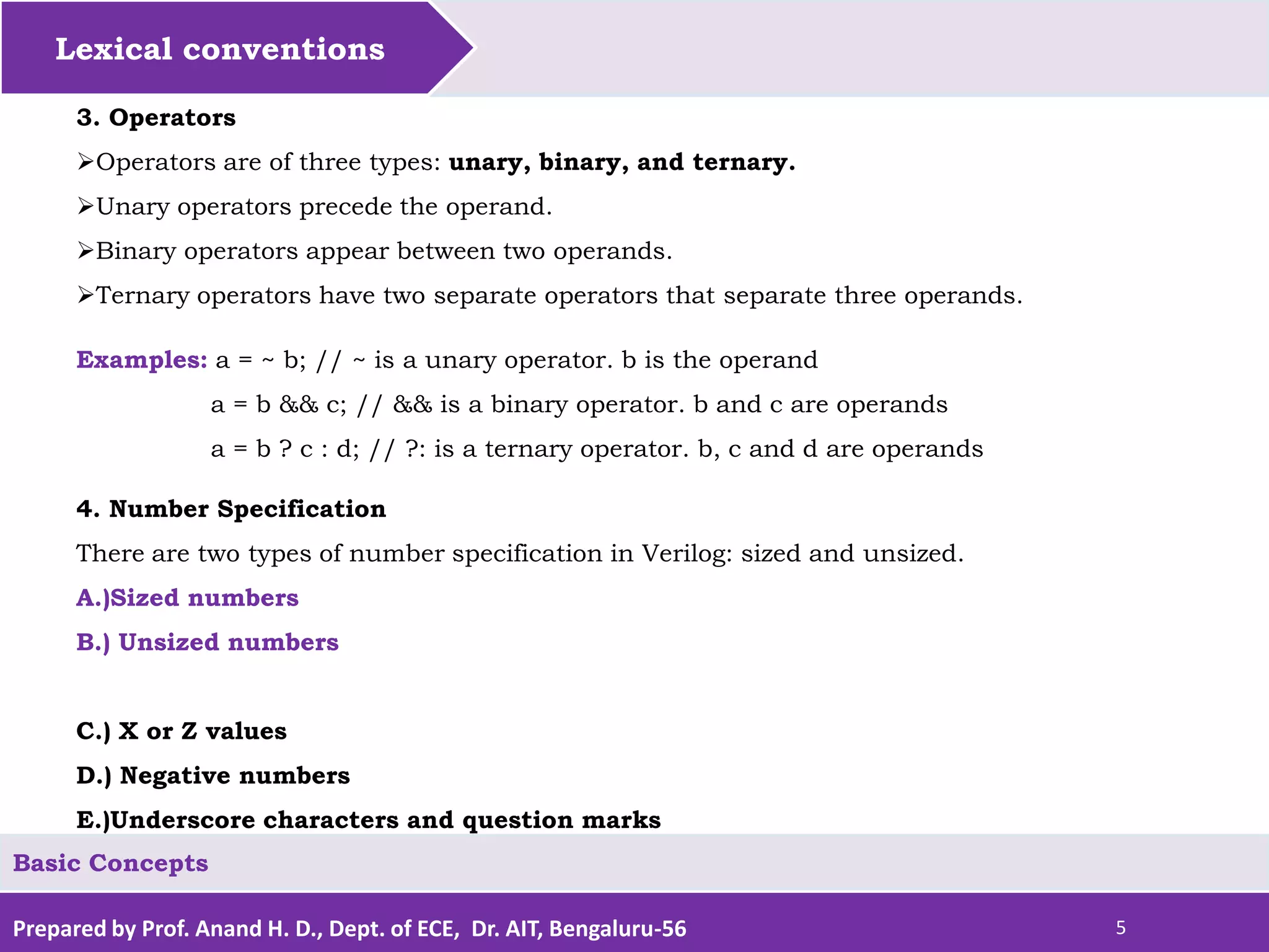 Basic concepts in Verilog HDL | PDF Basic concepts in Verilog HDL | PDF