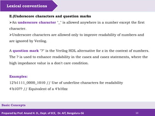 Basic concepts in Verilog HDL | PDF
