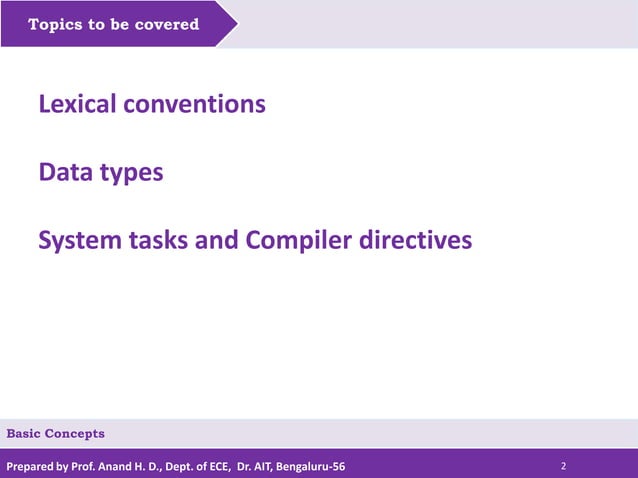 Basic concepts in Verilog HDL | PDF | Programming Languages | Computing