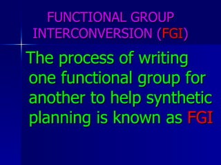 Basic Concepts Of Retrosynthesis (Part1) | PPT