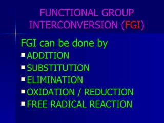 Basic Concepts Of Retrosynthesis (Part1) | PPT