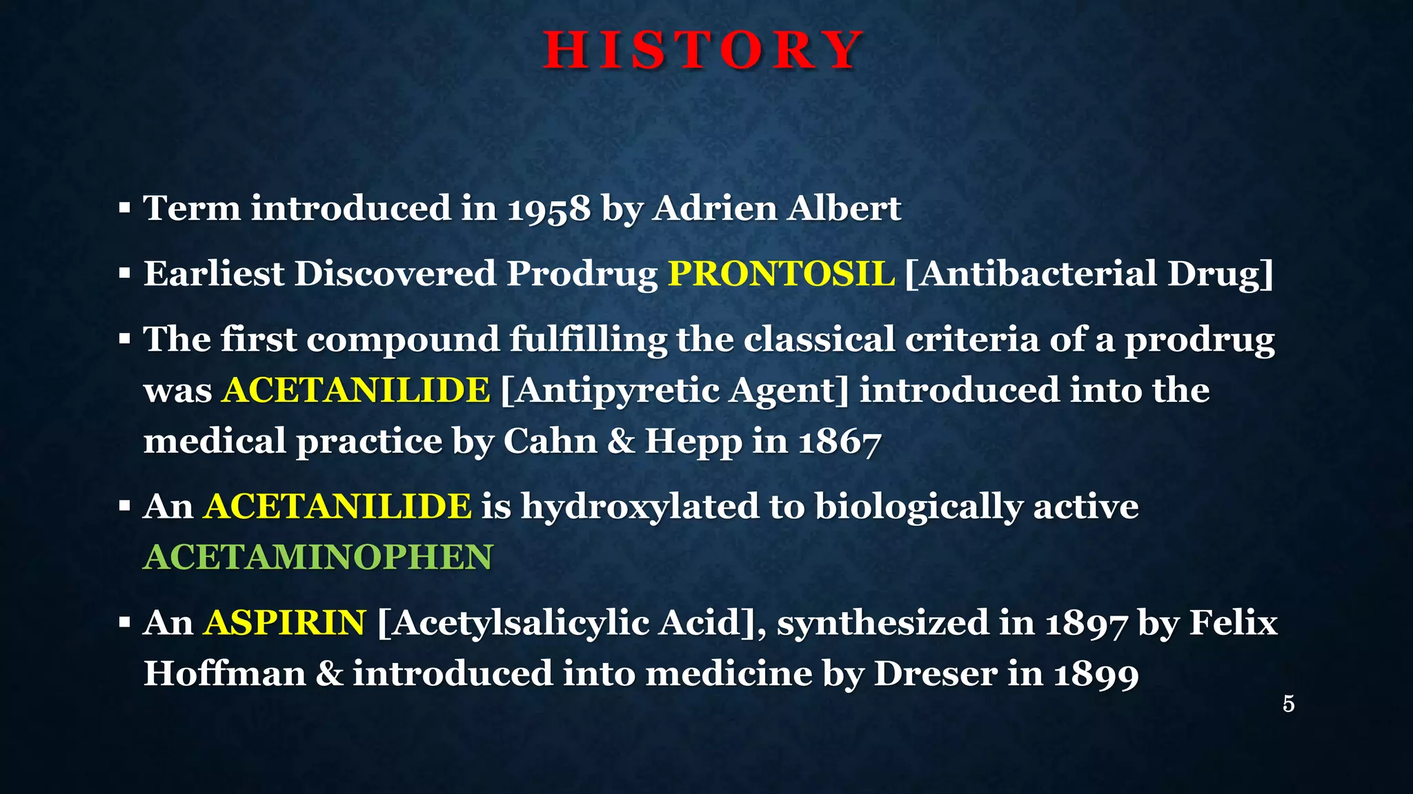 Basic Concepts & Application of Prodrugs Design [Antiviral,Antibiotics ...