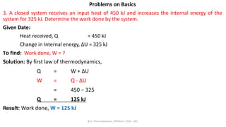 Basic Concepts and First Law of Thermodynamics | PDF
