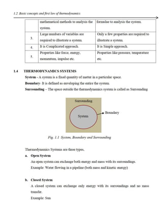 Basic concepts and first law of thermodynamics | PPTX