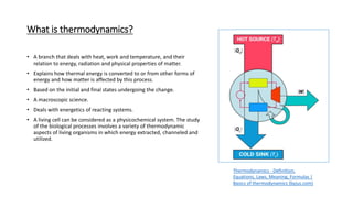 Basic concepts and laws of thermodynamics | PPTX