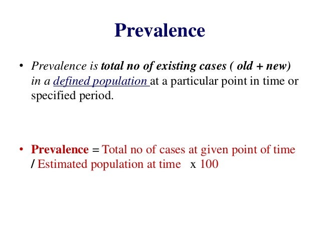 Basic concepts and principles of epidemiology
