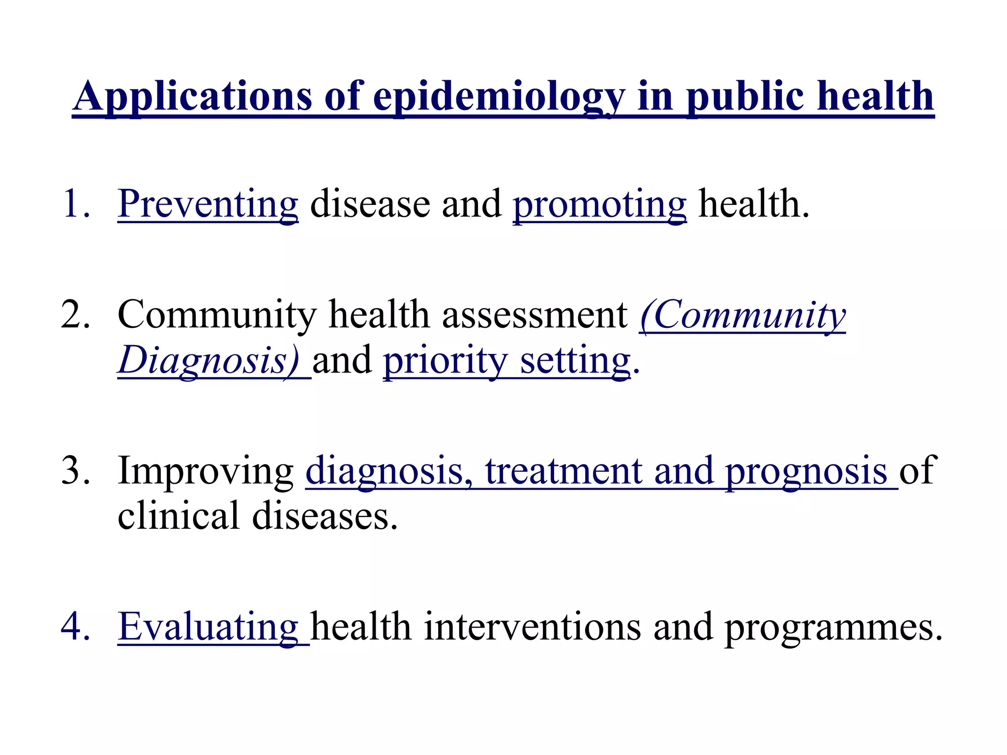 Basic concepts and principles of epidemiology | PPTX
