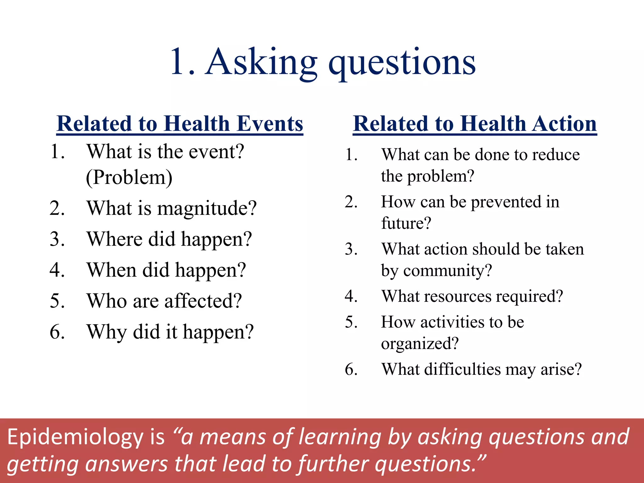 Basic concepts and principles of epidemiology | PPTX