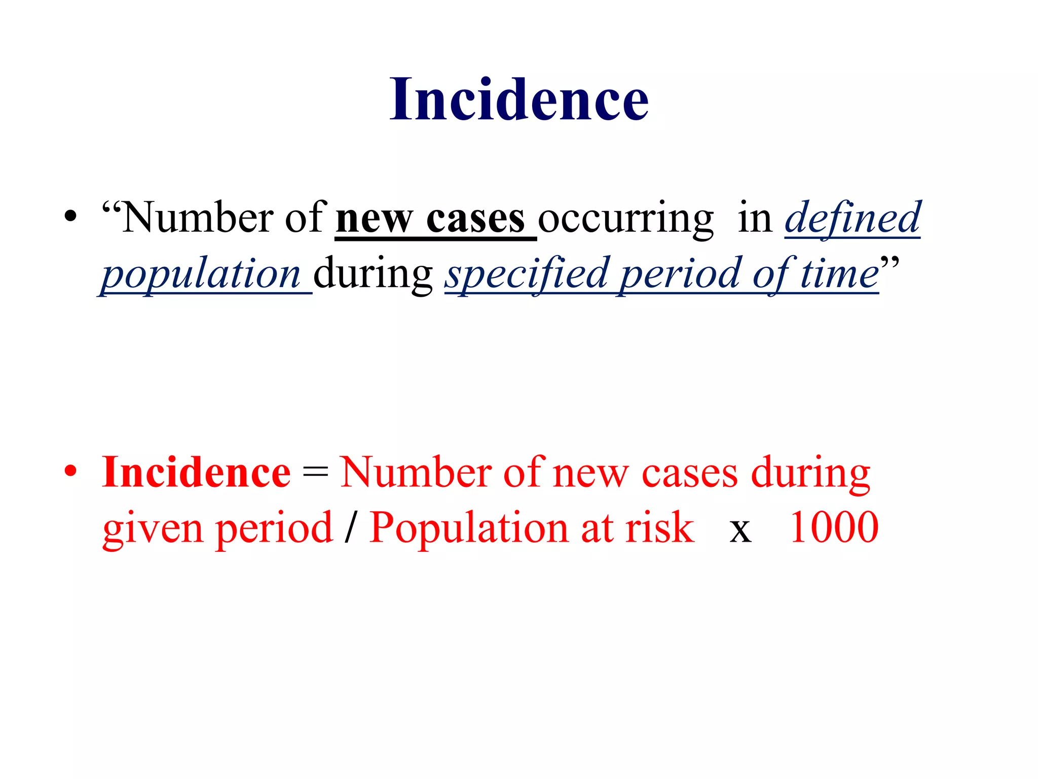 Basic concepts and principles of epidemiology | PPTX