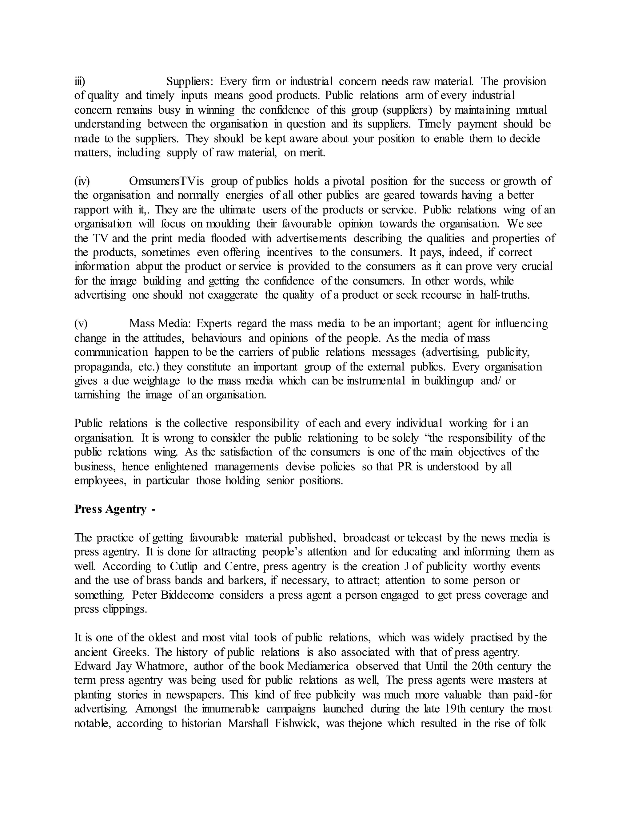 Basic concepts and tools of public relations | DOCX