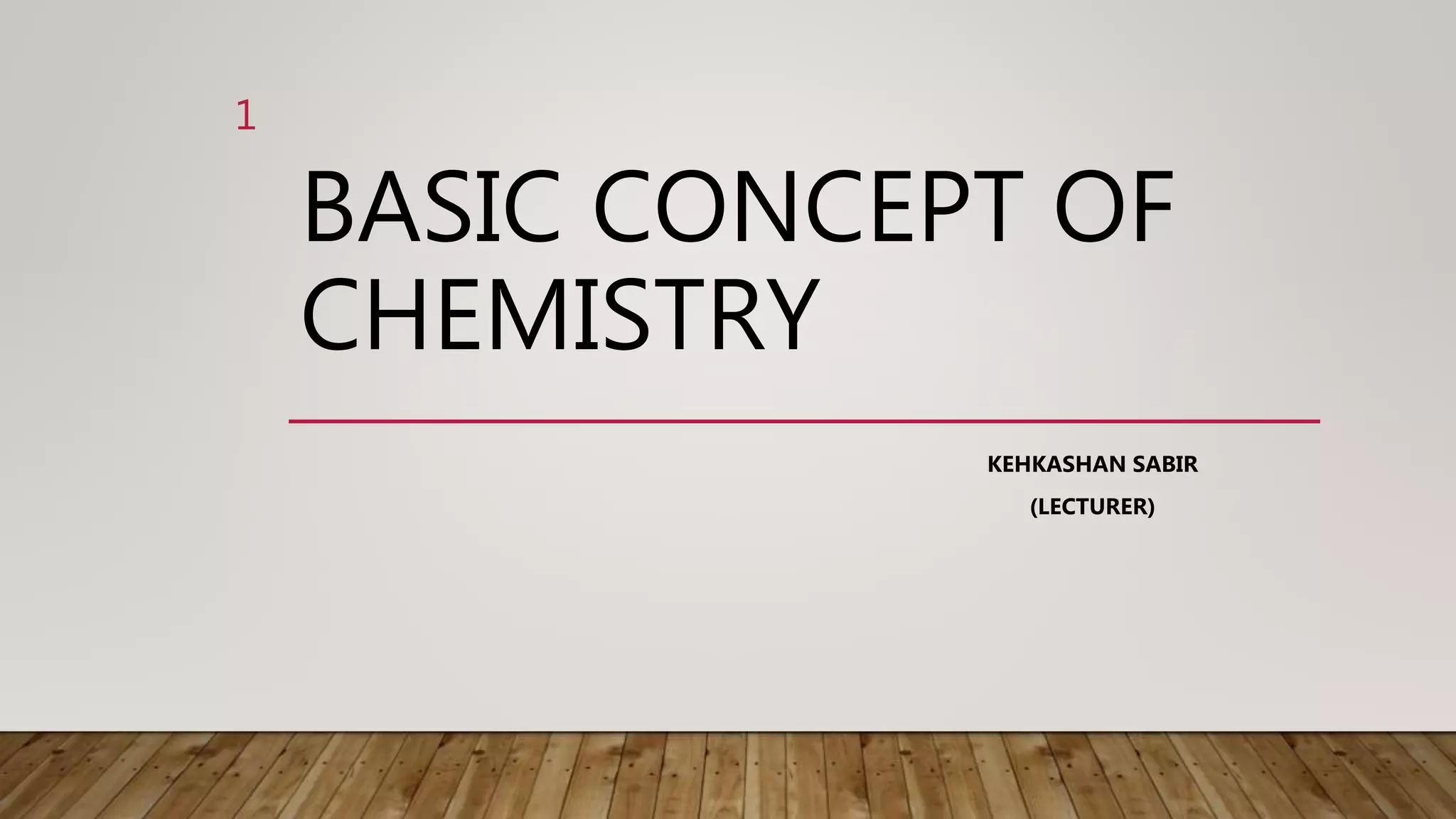 Basic concepts in chemistry | PPTX