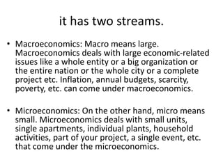 Basic Concepts in Economics for Undergraduate Students | PPTX