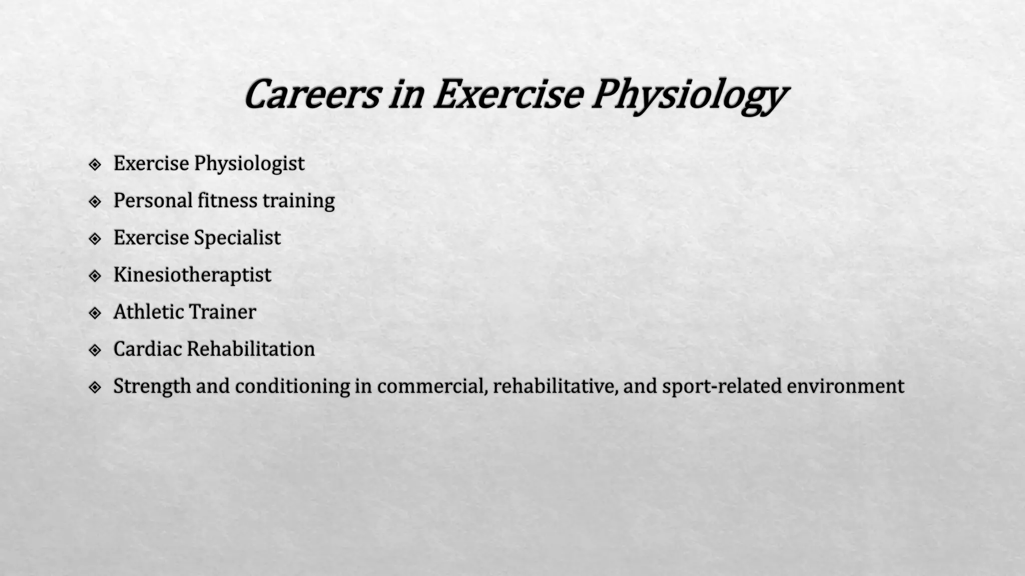Basic Concepts in Exercise Physiology | PPT