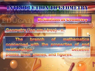 Basic concepts in geometry (aaron fabian) | PPT