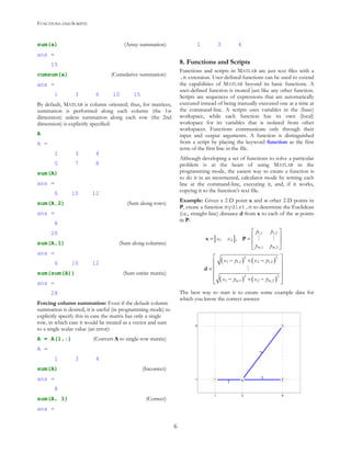 Basic concepts in_matlab | PDF