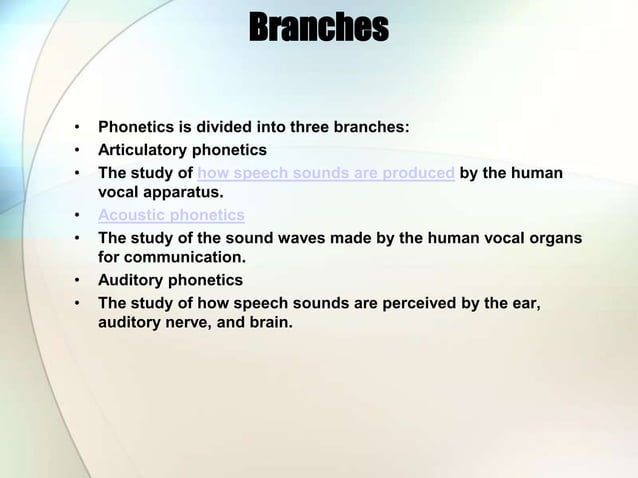 Basic concepts in phonetics | PPTX
