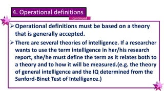 Basic concepts in research methodology -part 2. | PPT