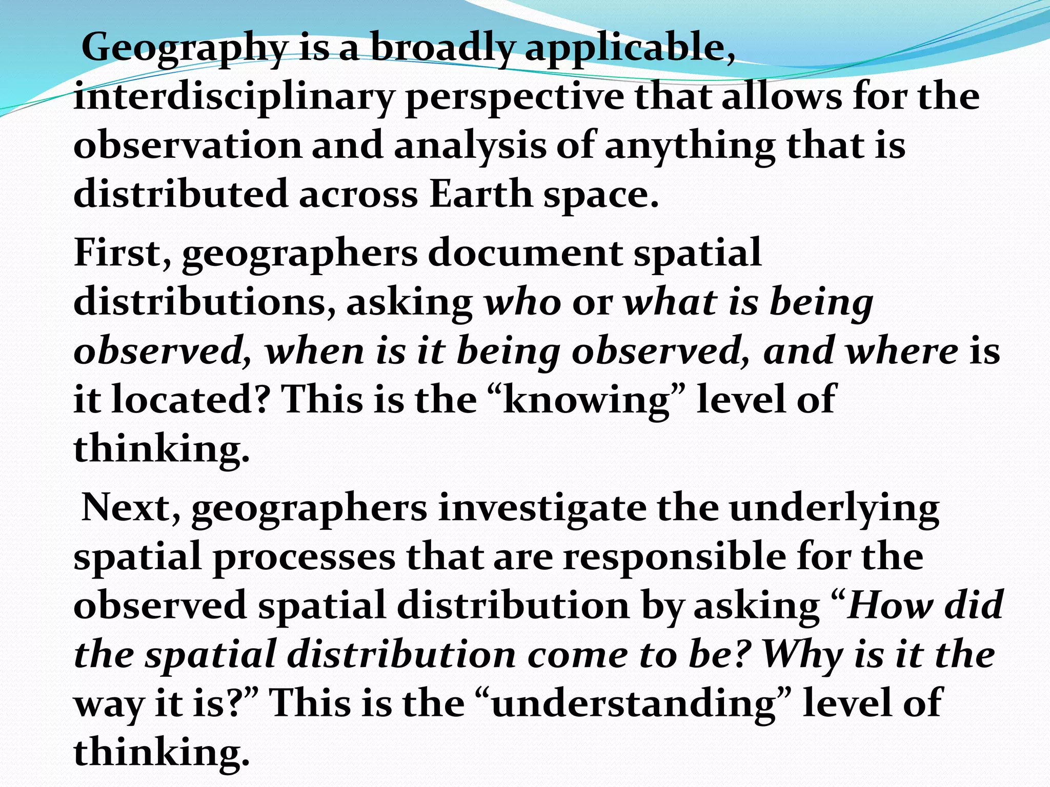 Spatial distribution | PPTX
