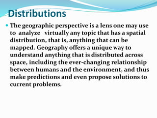 Spatial distribution | PPTX