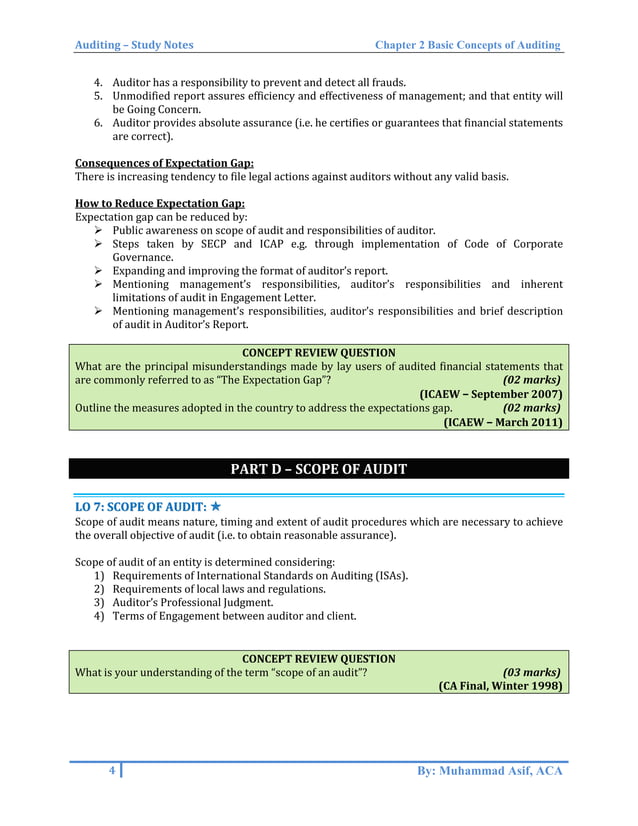 BASIC CONCEPTS OF AUDITING | PDF