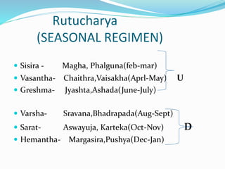 Basic concepts of ayurveda | PPTX