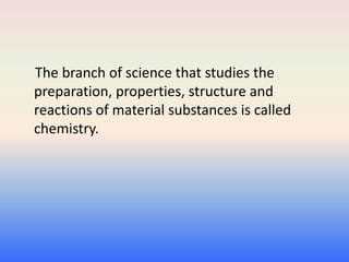 Basic concepts of chemistry | PPTX