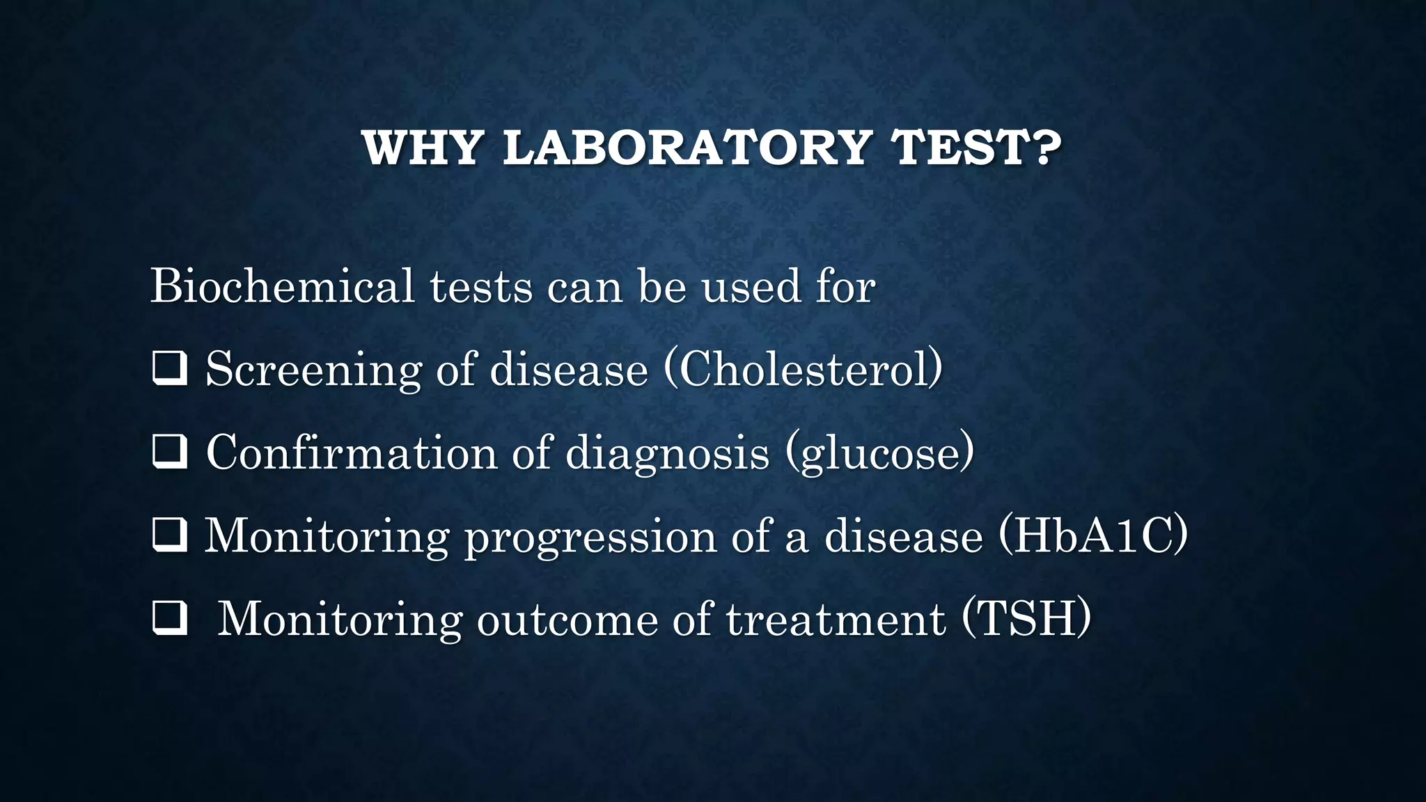 Basic concepts of clinical biochemistry | PPTX