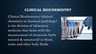 Basic concepts of clinical biochemistry | PPTX