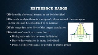 Basic concepts of clinical biochemistry | PPTX