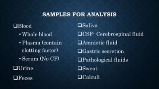 Basic concepts of clinical biochemistry | PPTX