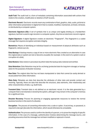 Basic Concepts of Computerised Systems Validation (CSV)-Katalyst HLS.pdf