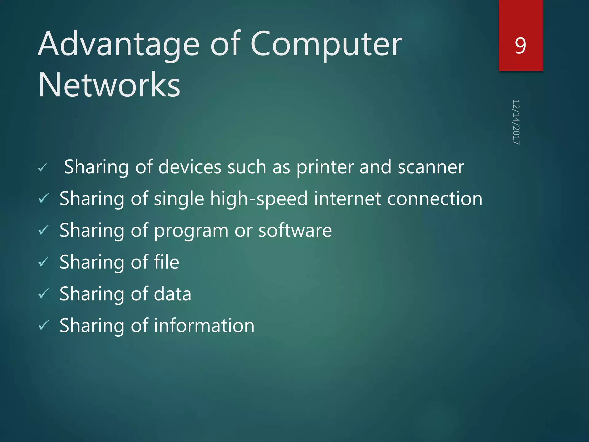 Basic concepts of computer networking | PPT