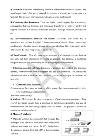Data Communication and Communication Processors and Modes of Data ...