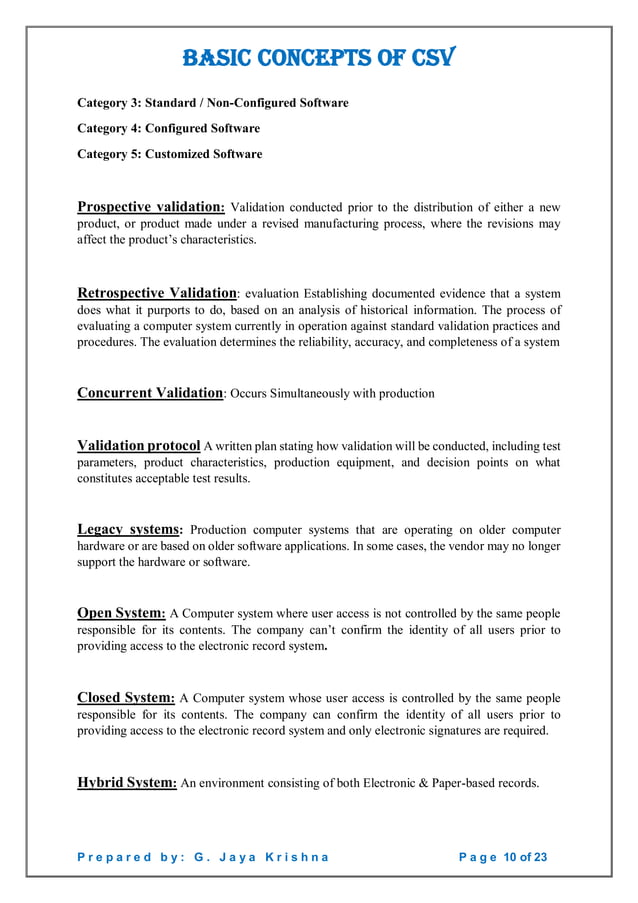 Computerized System Validation-basics | PDF