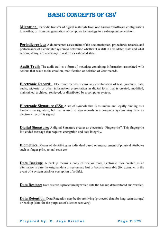 Computerized System Validation-basics | PDF